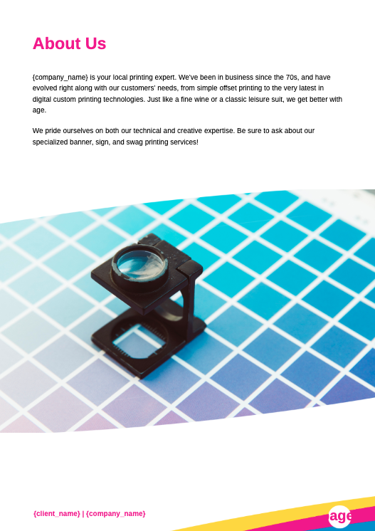 Printing Proposal Template | Proposify